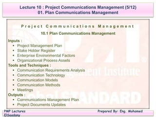 PMP Preparation - 10 Communication Management | PPT