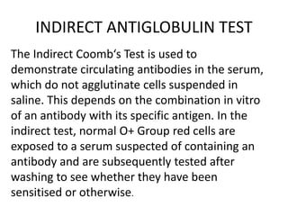 coombs test | PPTX