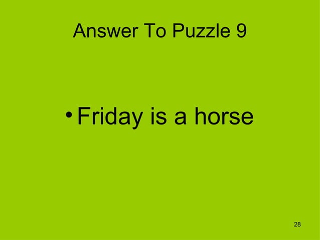 10 Creative Thinking Puzzles | PPT