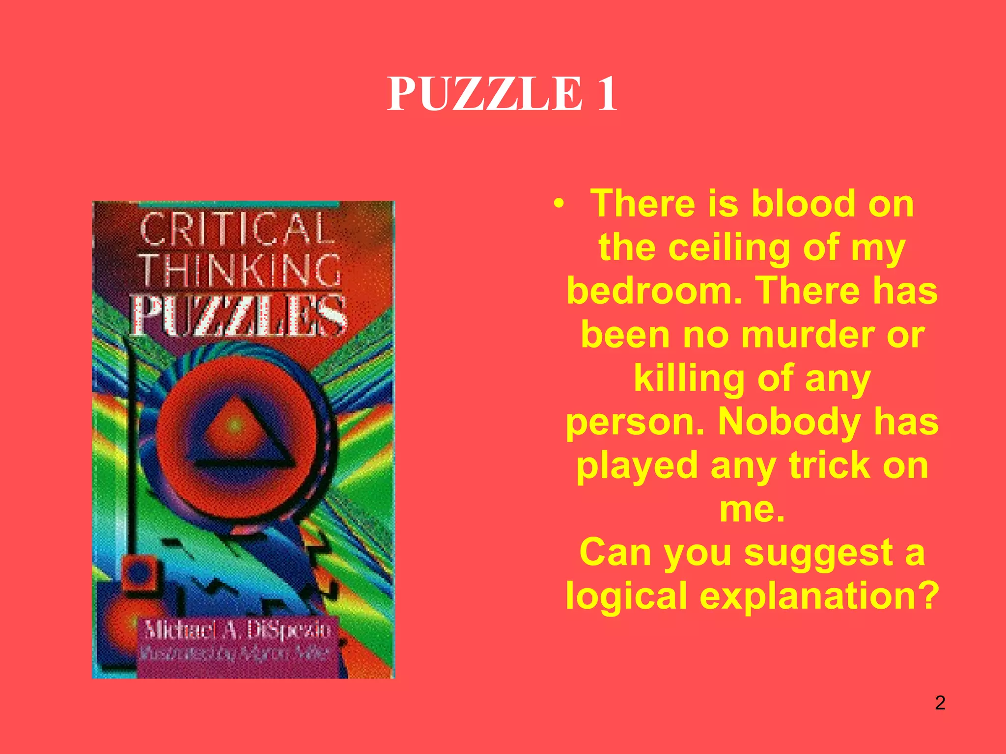 10 Creative Thinking Puzzles (edited) | PPT