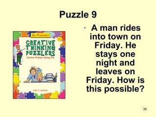 Creative Thinking Picture Puzzles
