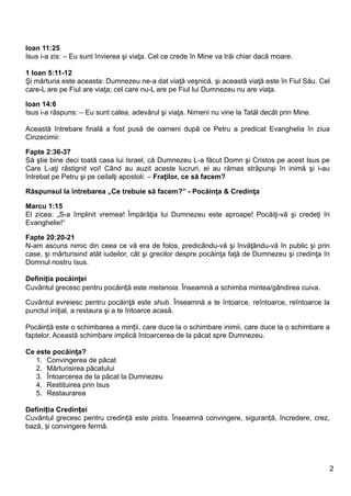 10. Cum primim mântuirea prin Isus? Notite | PDF