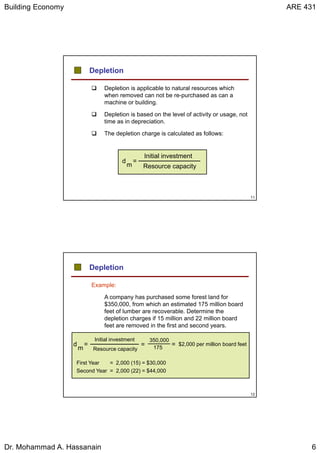 10 depreciation and depletion | PDF