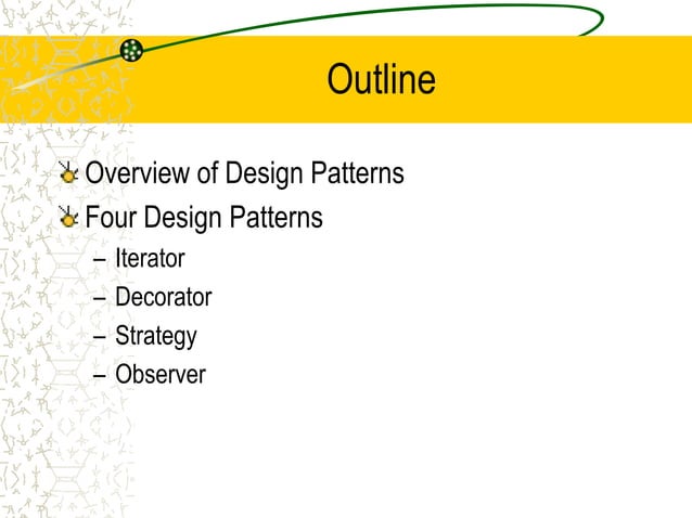 Design patterns represent the best practices used by experienced object-oriented software ...