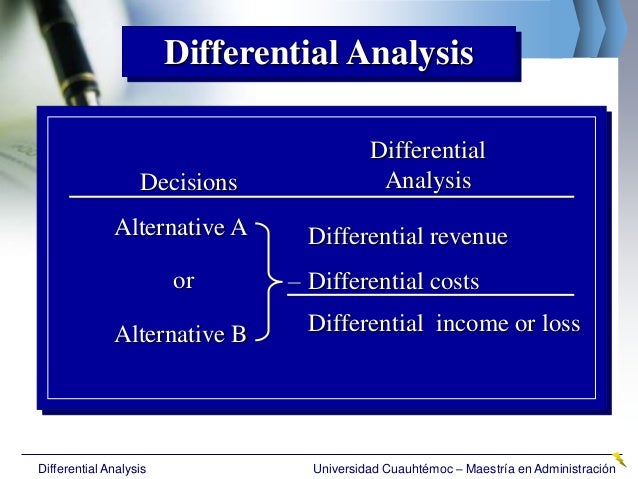 Differential Analysis