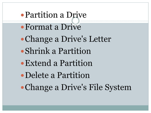 Disk Management (DM) | PPTX | Operating Systems | Computer Software and Applications