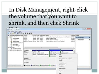 Disk Management (DM) | PPTX