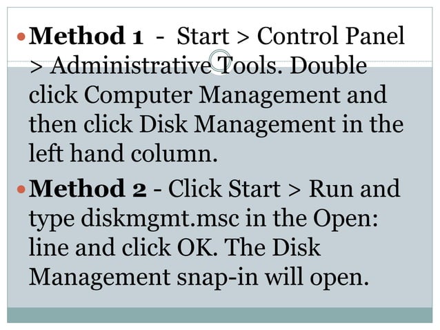 Disk Management (DM) | PPTX | Operating Systems | Computer Software and Applications