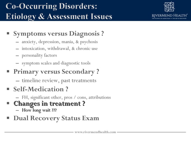 Co-Occurring Addiction & Mental Illness | PPT