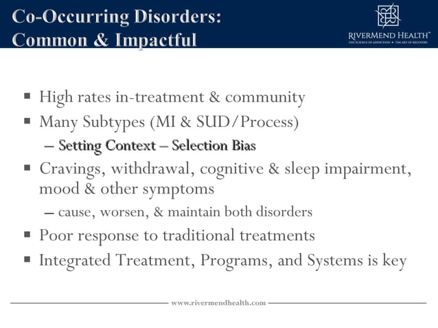 Co-Occurring Addiction & Mental Illness | PPT