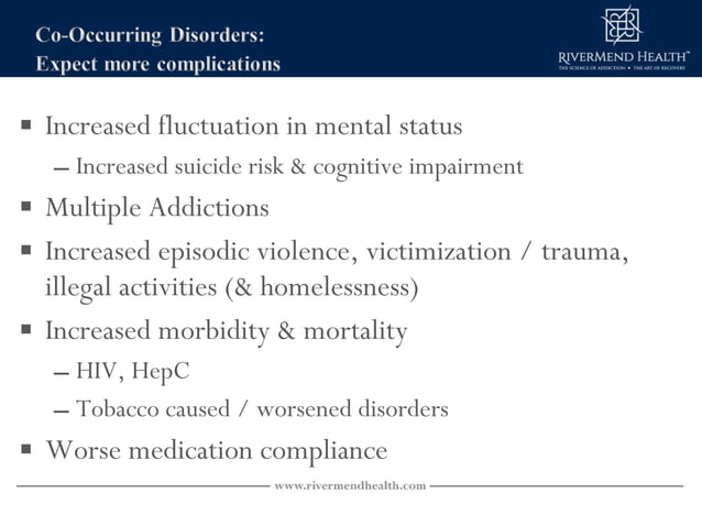 Co-Occurring Addiction & Mental Illness | PPT