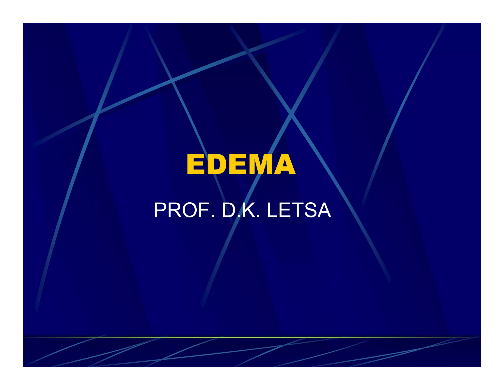 Edema | PDF