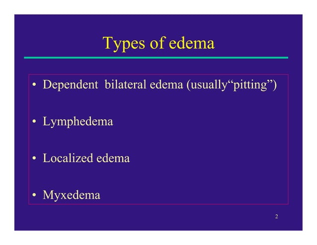 Edema | PDF