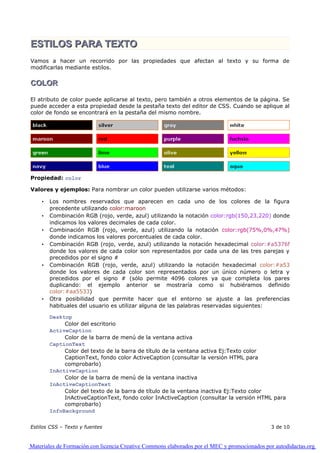 10. Edicion Html. Estilos Edicion Html. Texto Y Fuentes 0001 | PDF