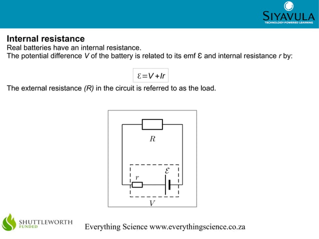 Electric circuits - grade 12 | ODP