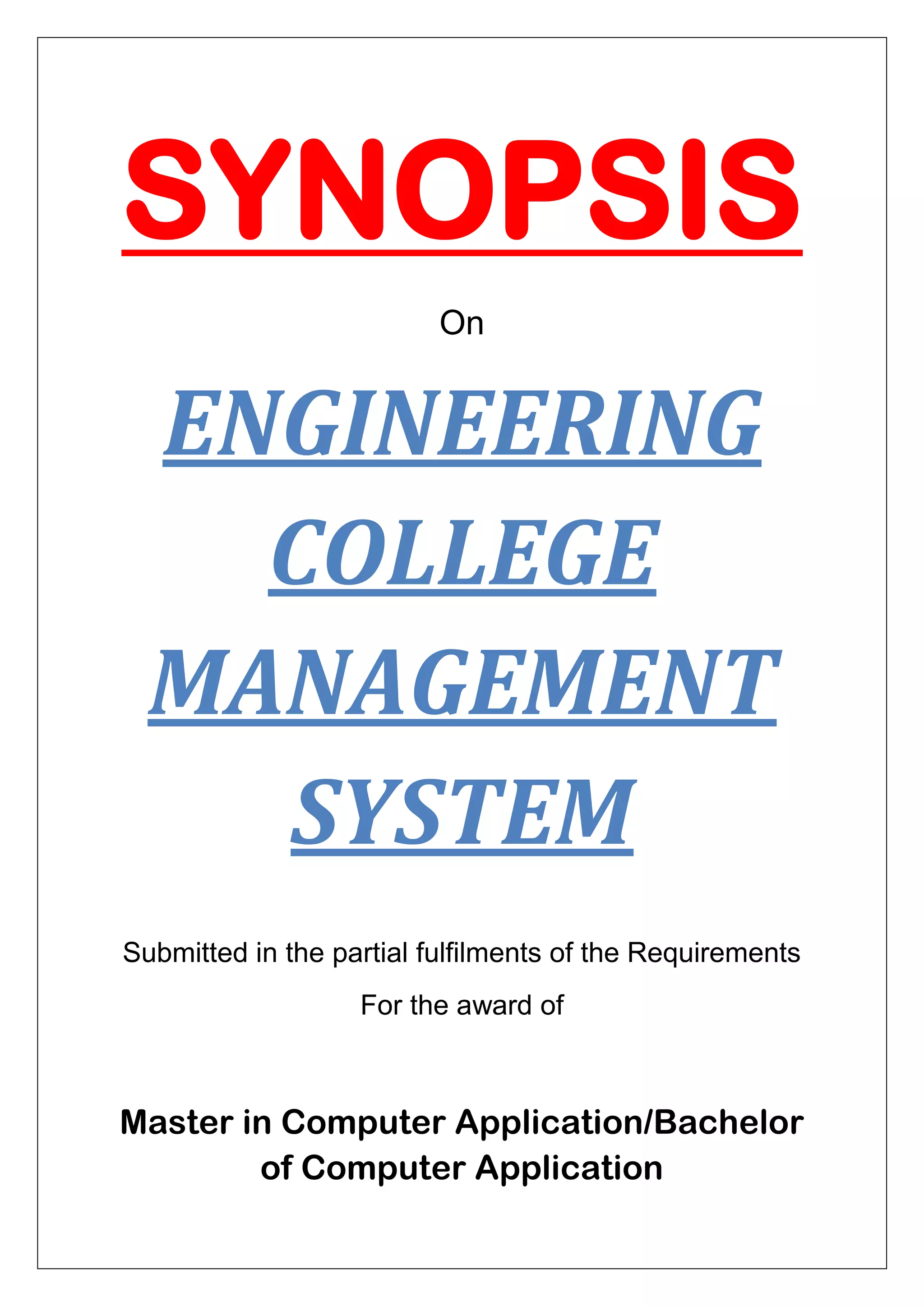Engineering College Management System-Synopsis.pdf