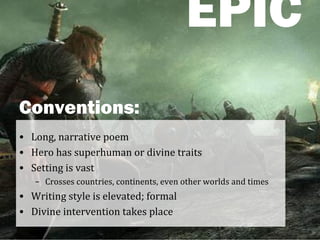 10 epic-epigram-euphony | PPT | Poetry | Books and Literature
