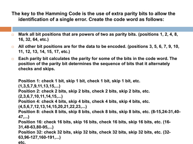 10 Error Detection Kode Hamming Pptx