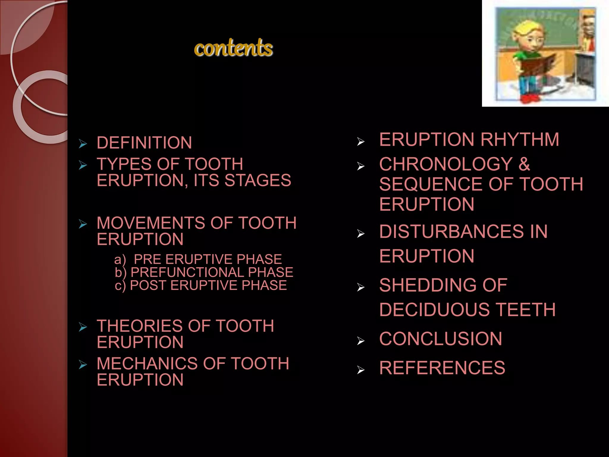 Eruption, shedding & teething problems | PPTX