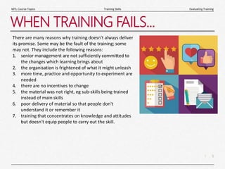 Evaluating Training | PPTX | Educational Assessment | Education