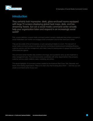 10 Examples of Social Media Command Centers | PDF