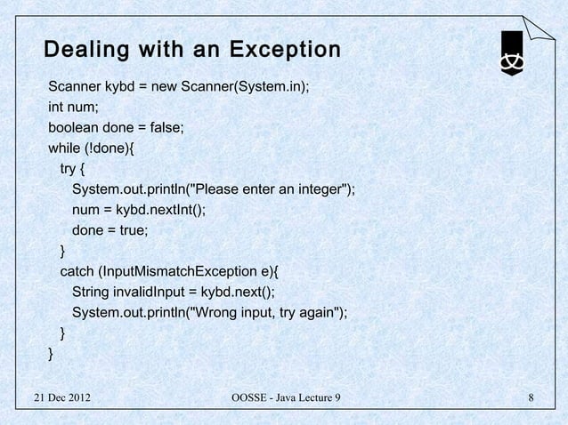 10 exceptionsin java | PPT