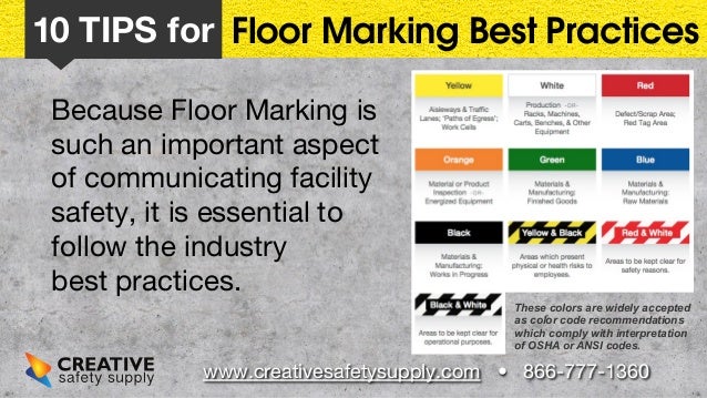 Osha Floor Marking Colors