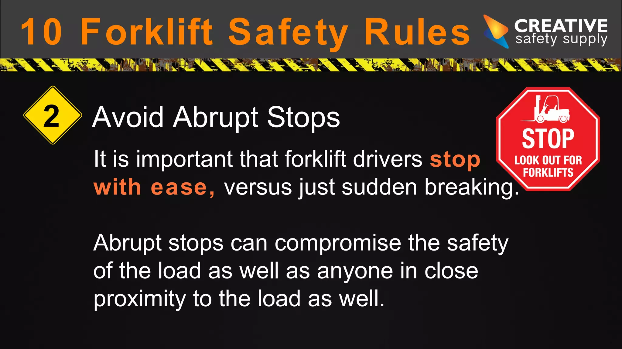 10 Forklift Safety Rules - A Review | PPT