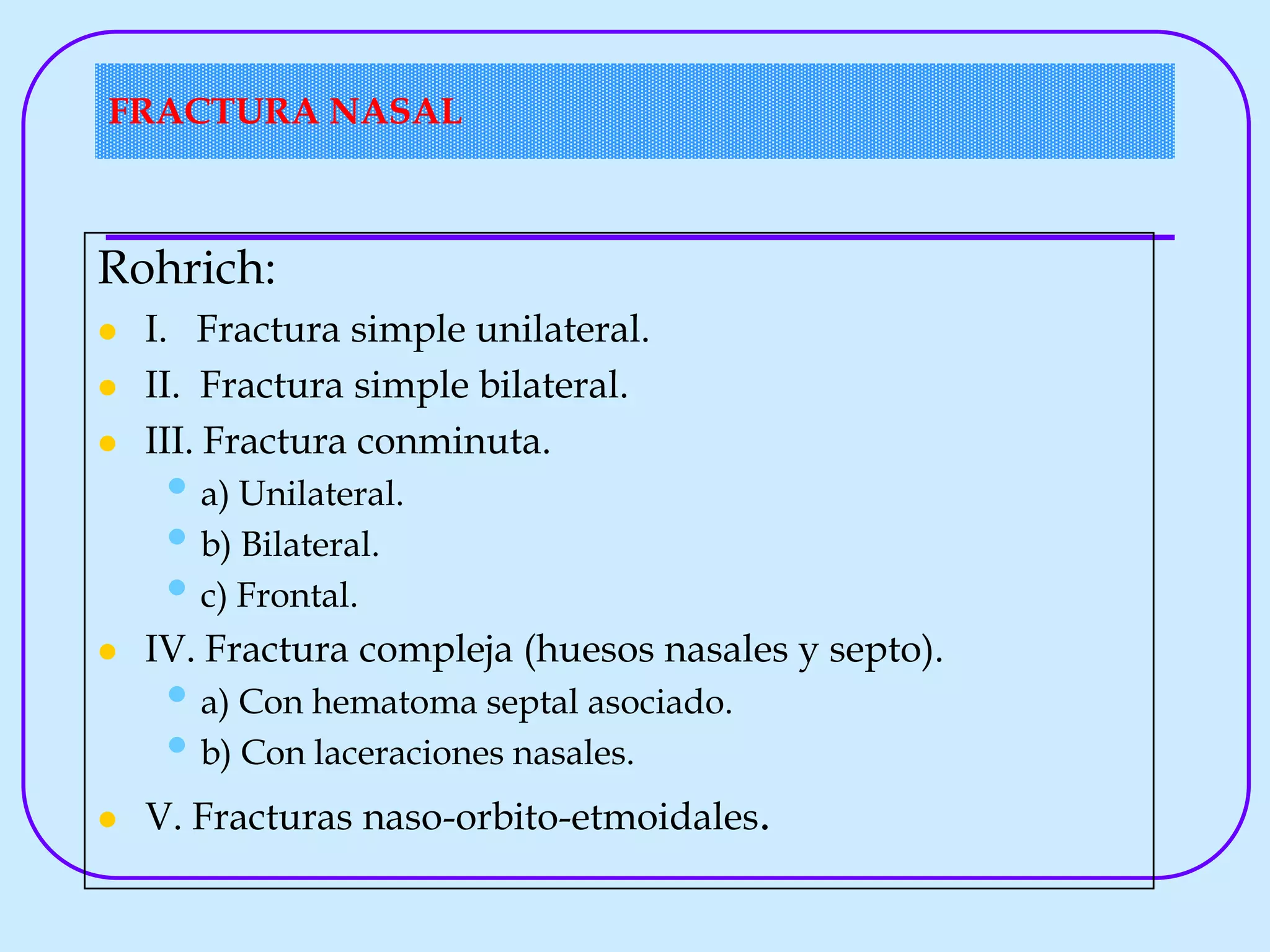 10. fractura nasal | PPTX