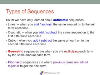 Igcse/ grade 9/ 10 Math 10-Geometric-Sequences.ppsx