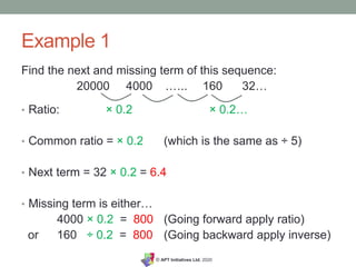 Igcse/ grade 9/ 10 Math 10-Geometric-Sequences.ppsx
