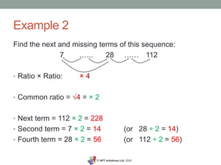 Igcse/ grade 9/ 10 Math 10-Geometric-Sequences.ppsx