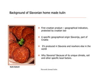 The Geographical Indication Slavonski Kulin in Croatia | PDF
