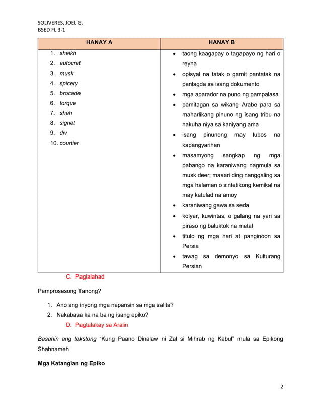 K-TO-12 GRADE 10 FILIPINO Ikatlong Markahan | PDF