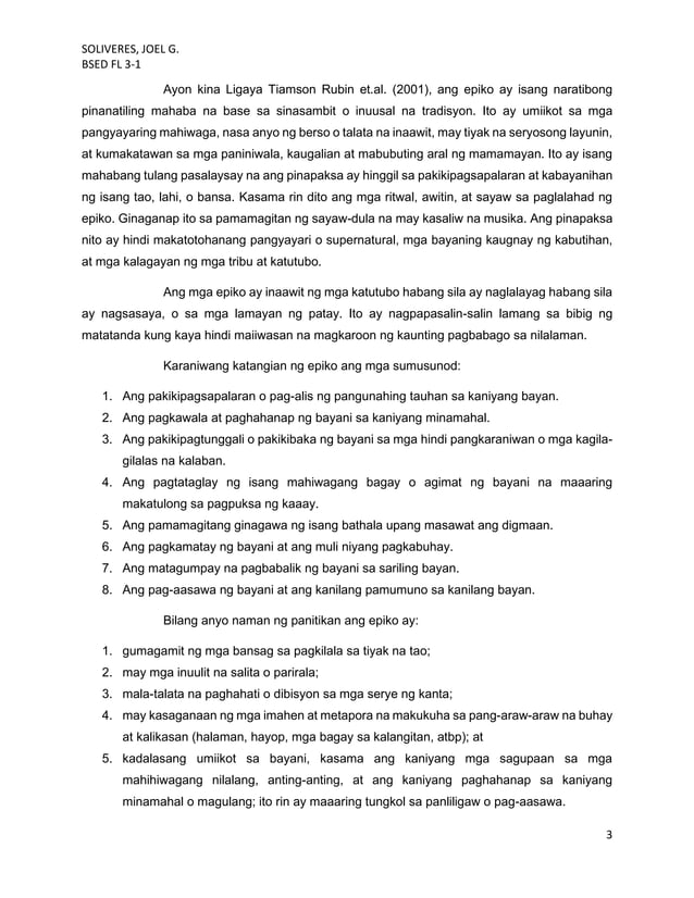 K-TO-12 GRADE 10 FILIPINO Ikatlong Markahan | PDF