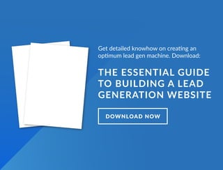 10 great examples of lead generation websites | PDF