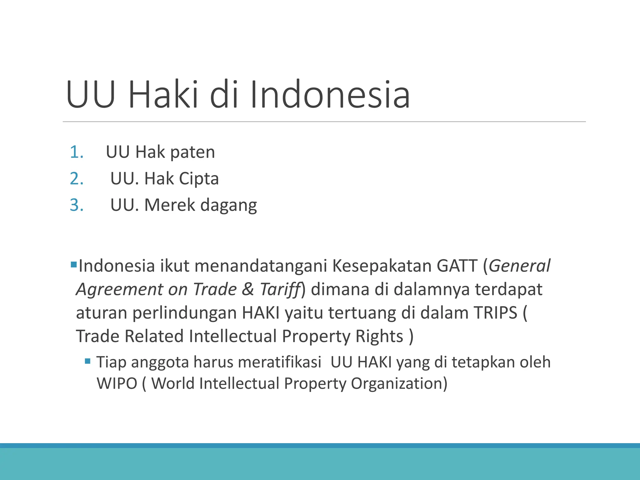 hak atas kekayaan intelektual HAKI .ppt