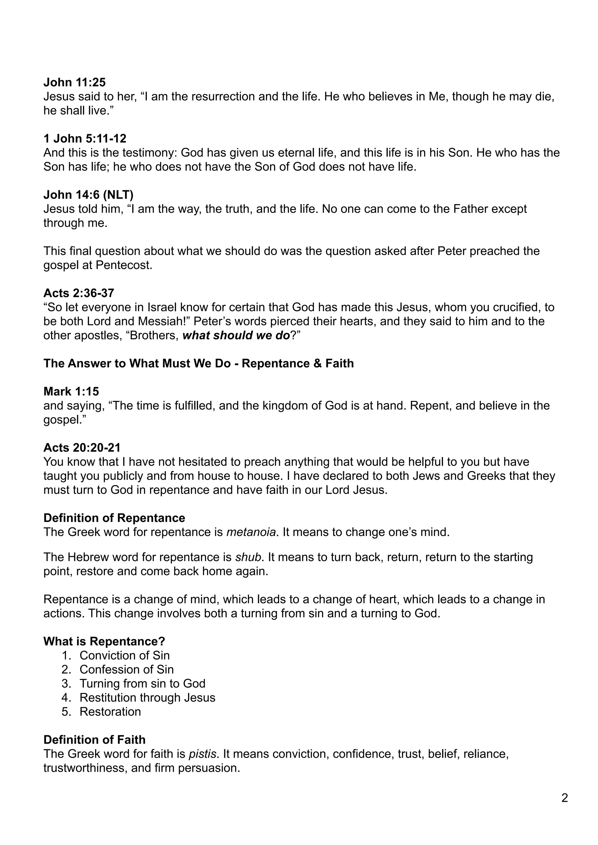 10. How Do We Receive Salvation through Jesus? Notes | PDF
