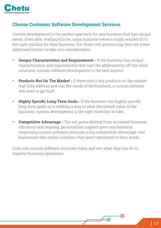 10 huge-reasons-why-businesses-need-custom-software-development1 | PDF | Shareware and Freeware ...