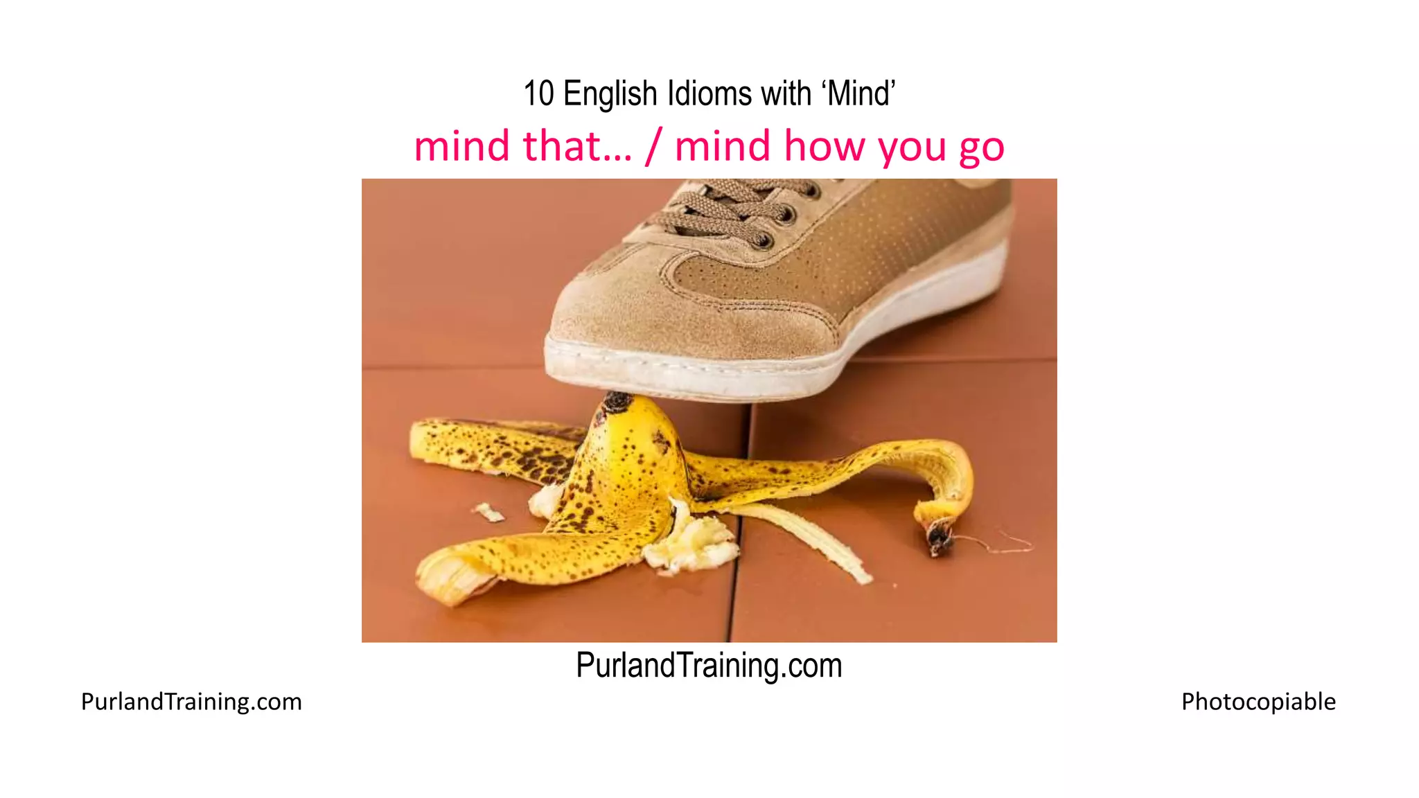 10 English Idioms with Mind | PPT