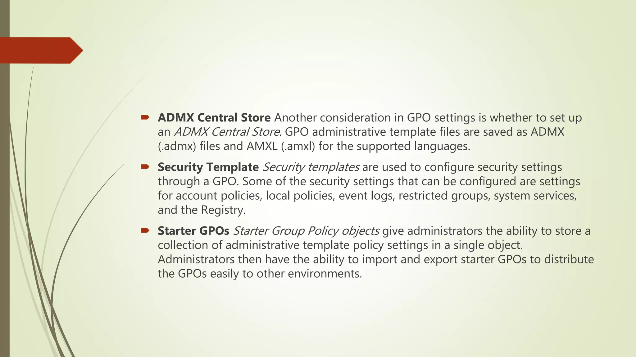 10 implementing GPOs | PPT