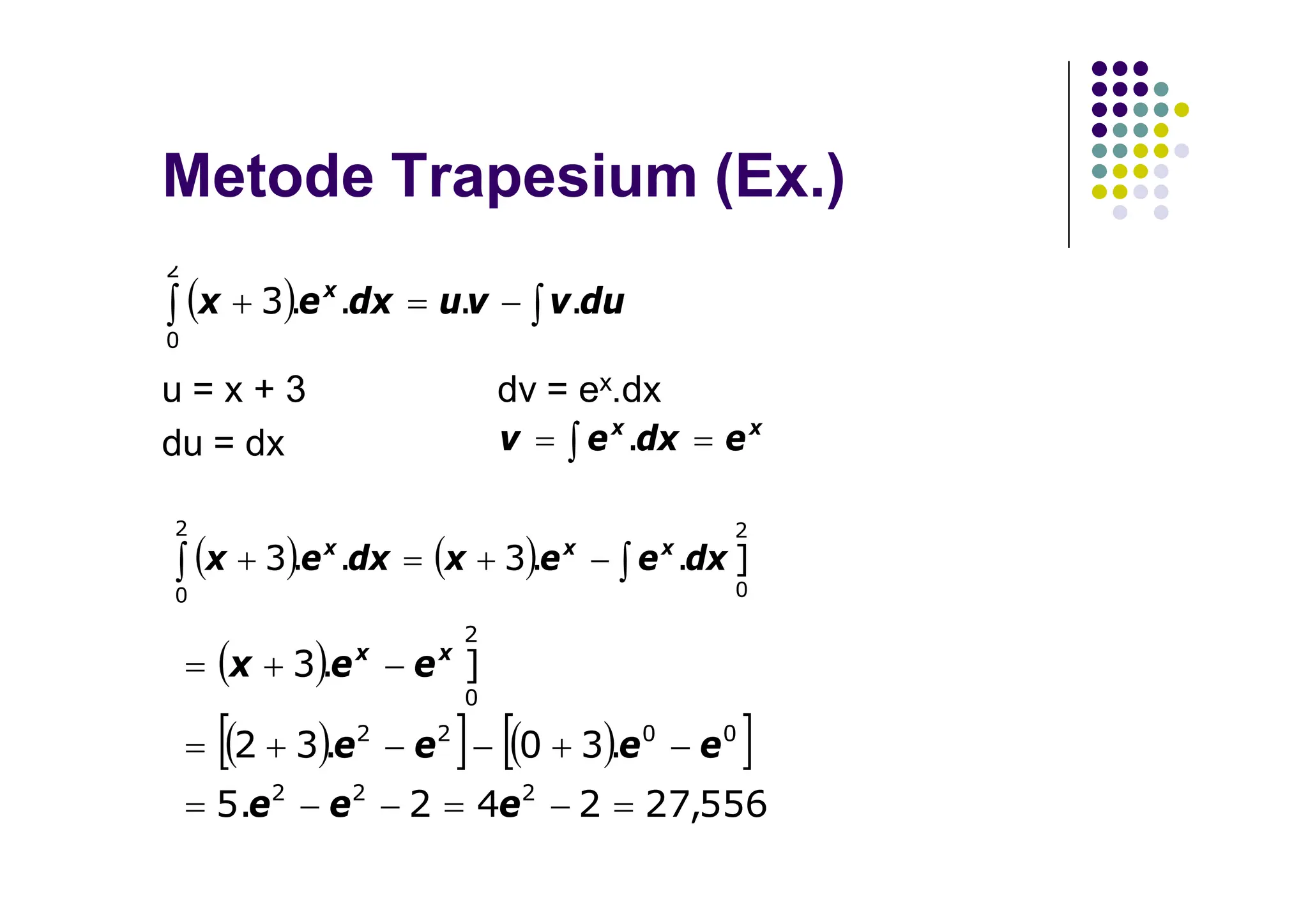MATERI PERHTIUNGAN INTEGRAL METODE NUMERIK | PDF