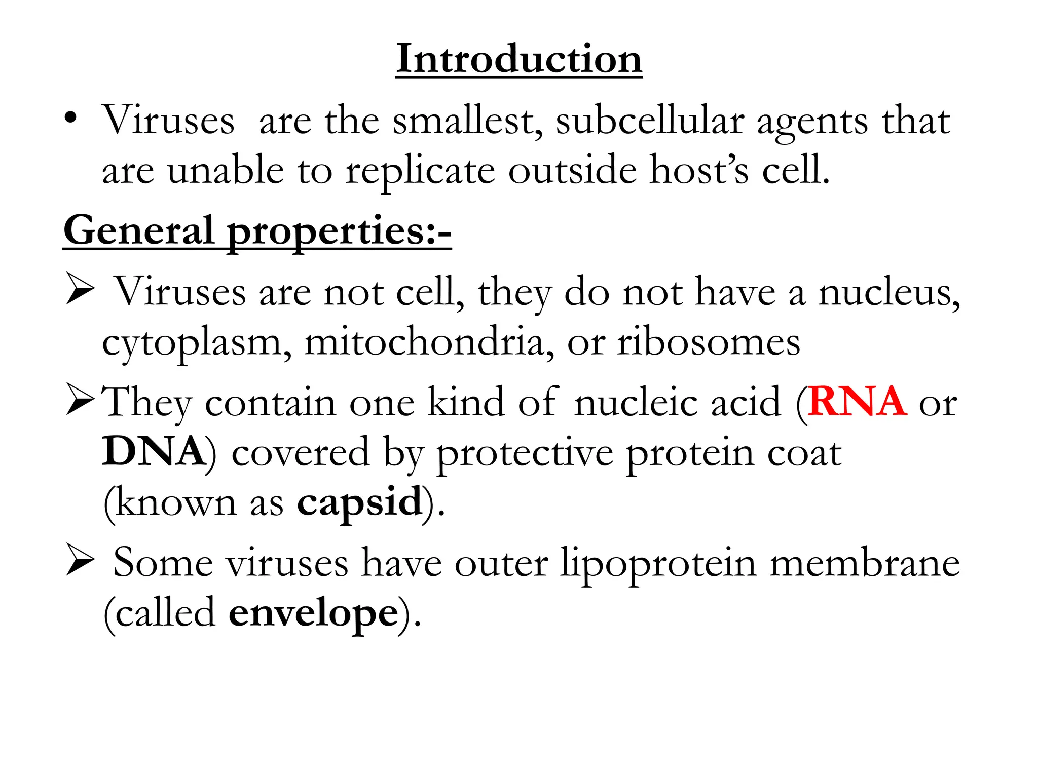 10- Introduction to Viruses Classification, morphology and structure, Replication and ...