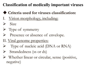 10- Introduction to Viruses Classification, morphology and structure ...