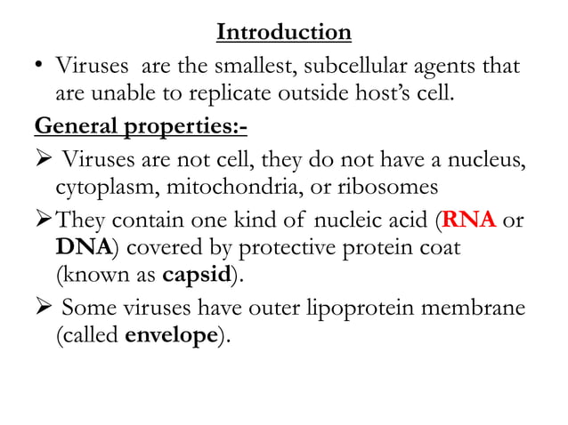 10- Introduction to Viruses Classification, morphology and structure ...