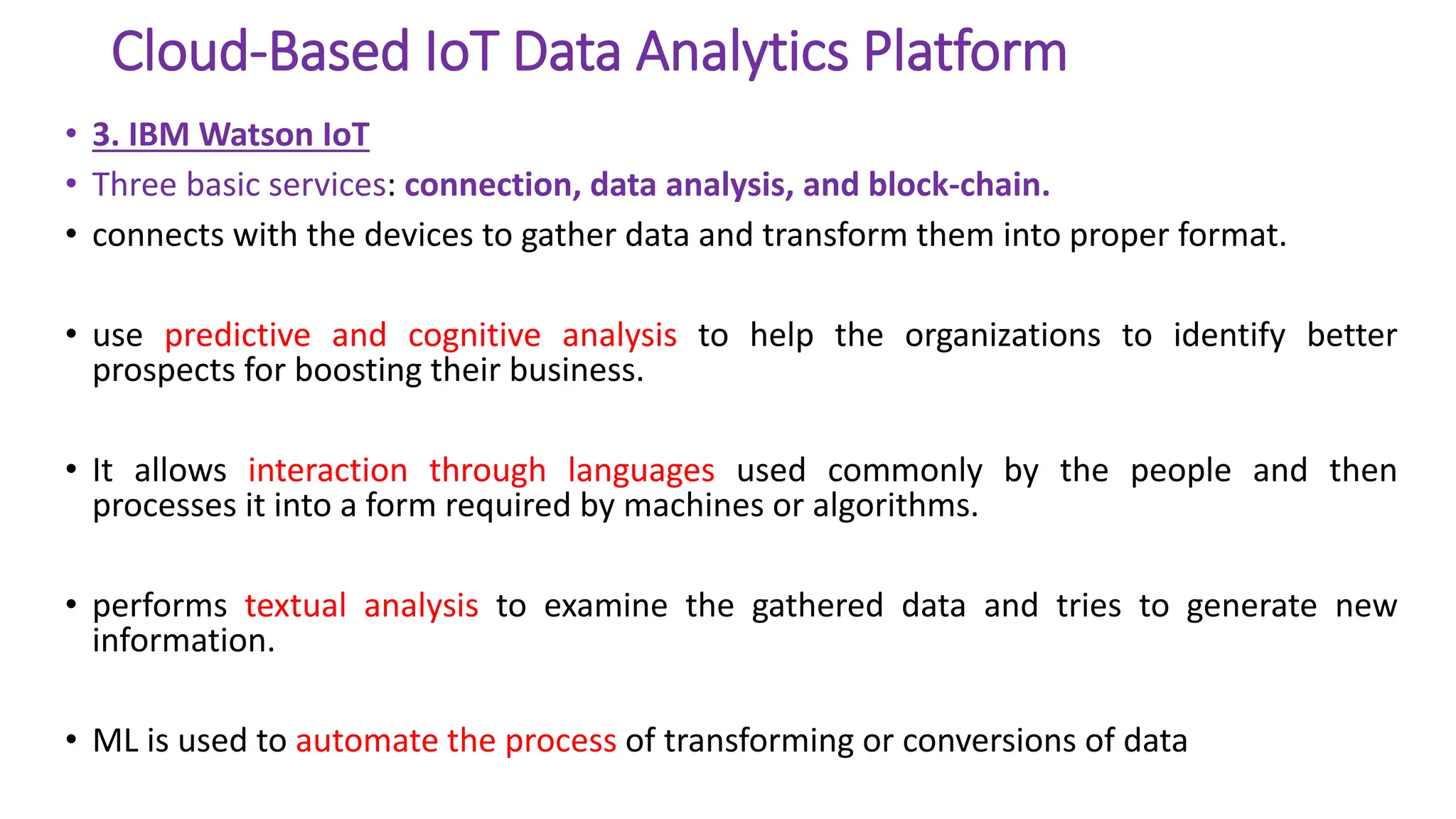 10-IoT Data Analytics, Cloud Computing for IoT, Cloud Based platforms ... 10-IoT Data Analytics, Cloud Computing for IoT, Cloud Based platforms ...
