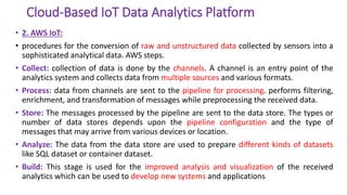 10-IoT Data Analytics, Cloud Computing for IoT, Cloud Based platforms, ML for Cloud IoT ...