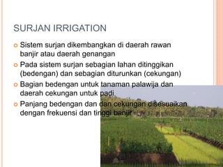 10 irigasi permukaan | PPTX