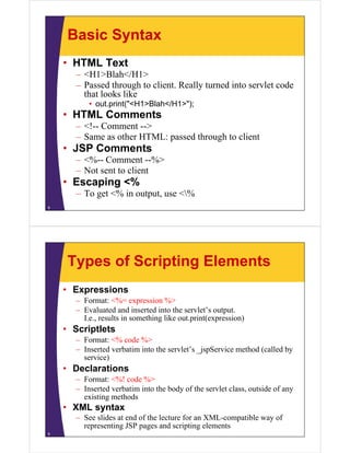 10 jsp-scripting-elements | PDF
