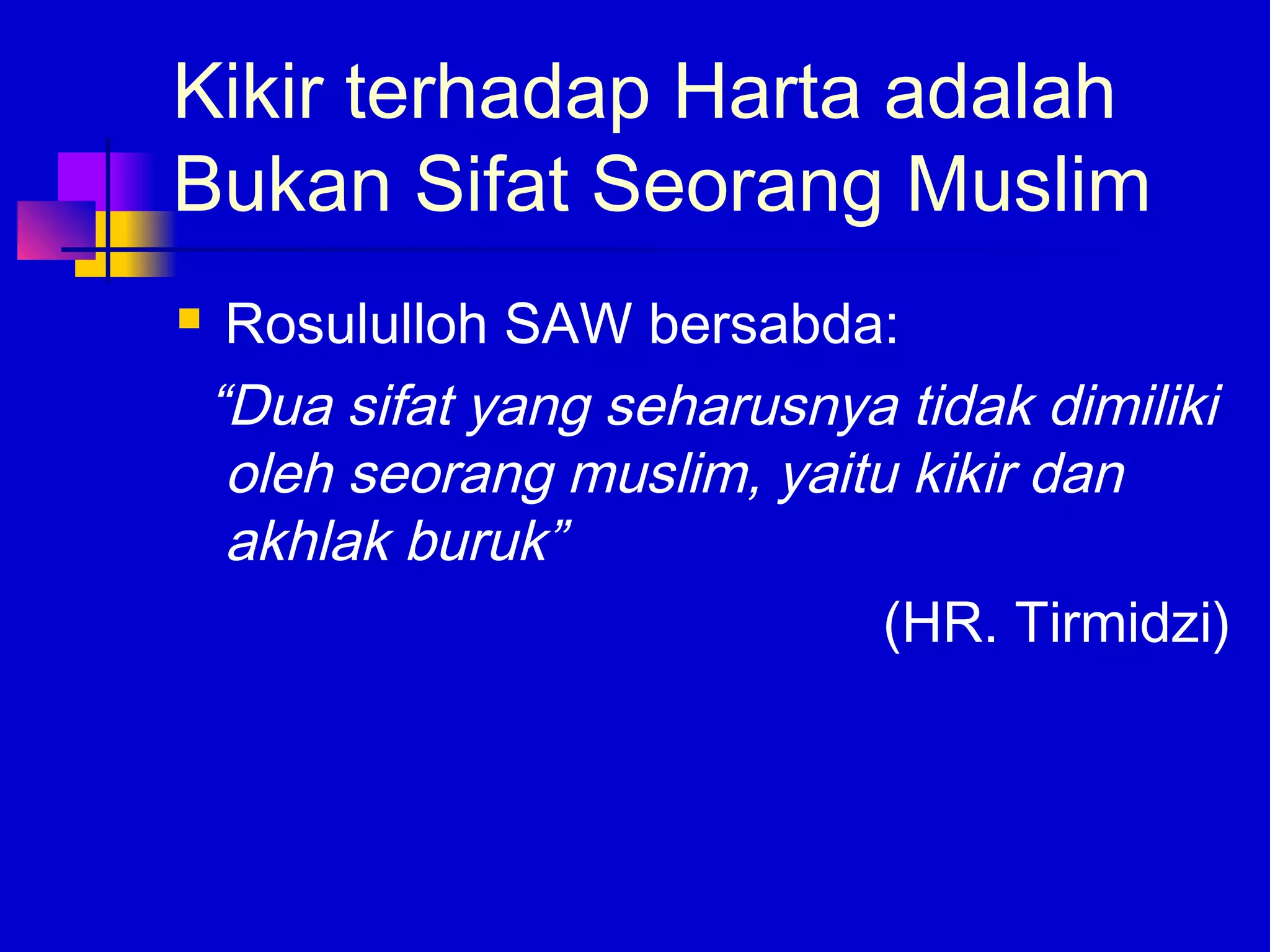 kedudukan harta dalam islam | PPT